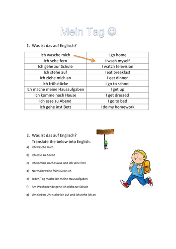 Mein Tag - Daily Routine | Teaching Resources
