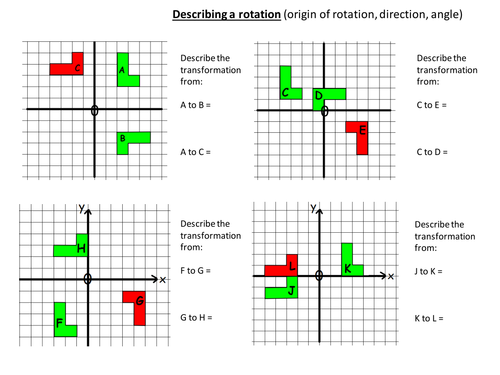 Maths: Describing rotations worksheet by Tristanjones - Teaching ...
