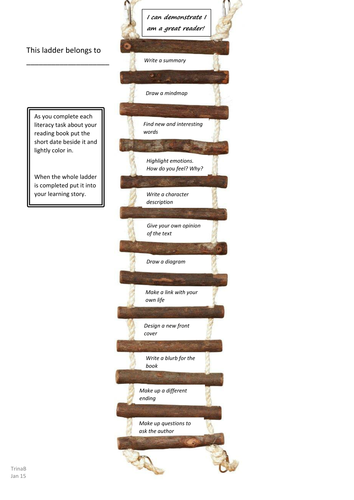 Reading ladder of activities | Teaching Resources