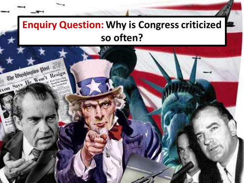 Criticisms of Congress | Teaching Resources