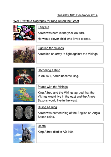 Alfred the Great by anactheo - Teaching Resources - TES