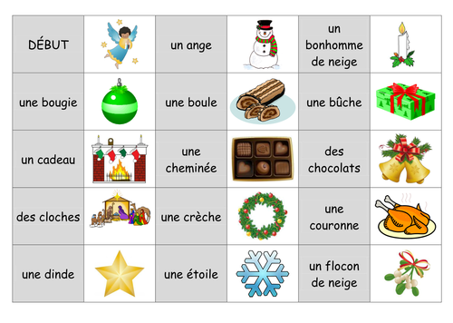 French Christmas Dominoes & Word Search | Teaching Resources