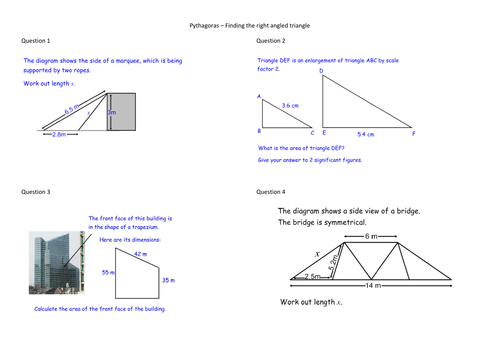 2d Pythagoras multi-step problems | Teaching Resources