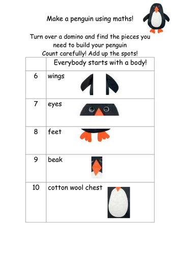 Penguin themed counting and number cards by - UK Teaching Resources - TES