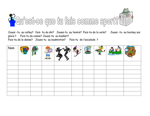 Speaking activity on sport | Teaching Resources