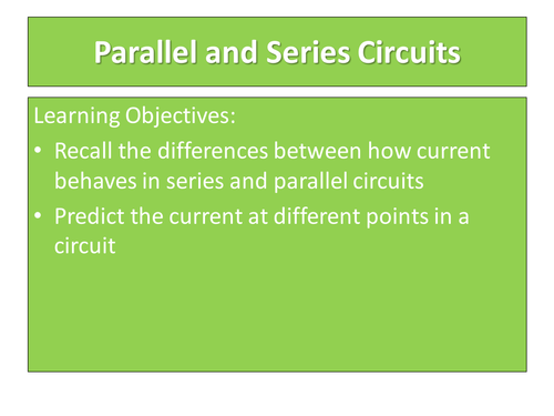 Parallel and Series Circuits | Teaching Resources