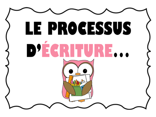 Le processus d'écriture | Teaching Resources