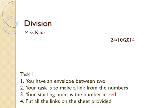 Division - KS3 - long division + remainders | Teaching Resources