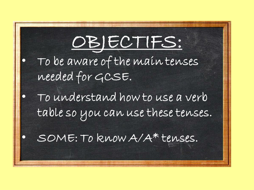 Series of lessons: tenses, conjugation, verb table | Teaching Resources