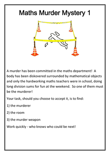 Math Murder Mystery International Challenge | Teaching Resources