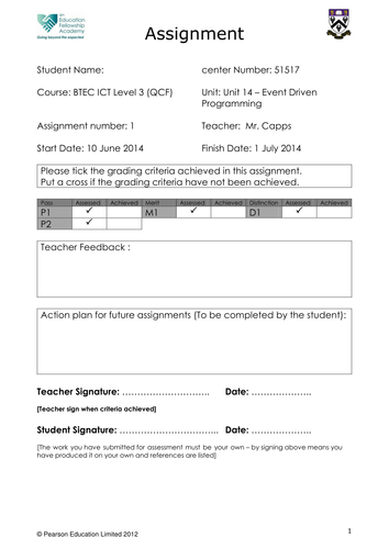 BTEC ICT L3 Unit 14 Assignment briefs | Teaching Resources BTEC ICT L3 Unit 14 Assignment briefs | Teaching Resources