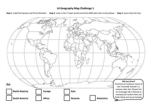 Map Challenges | Teaching Resources