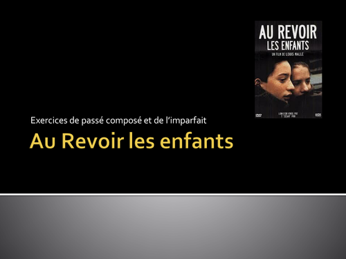 Au revoir les enfants PC et IMP Activity | Teaching Resources