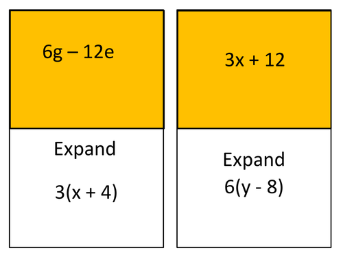 Expanding Brackets Treasure Hunt (Linear) | Teaching Resources