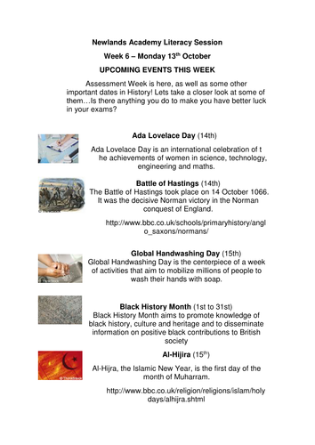 Literacy Focus - October 2014 | Teaching Resources Literacy Focus - October 2014 | Teaching Resources