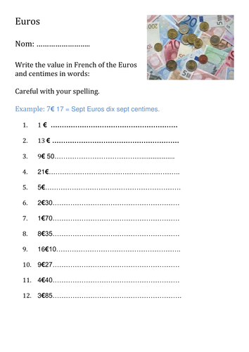 Euros by happyfrau - UK Teaching Resources - TES