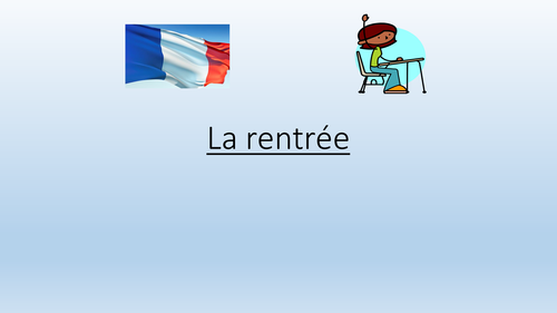 La rentree | Teaching Resources