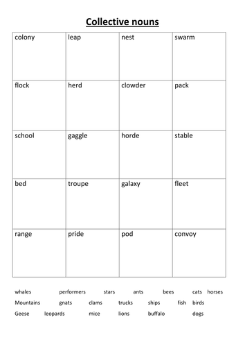 Collective Nouns | Teaching Resources
