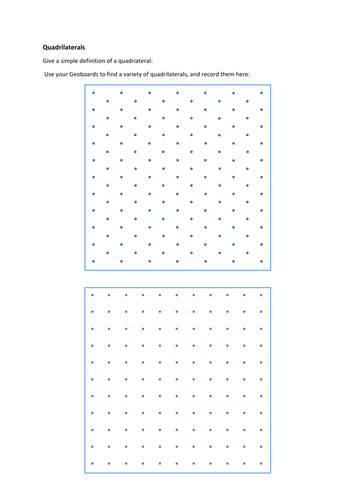Geoboard Templates | Teaching Resources