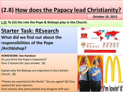 From Pope to Protestants and Mary... | Teaching Resources