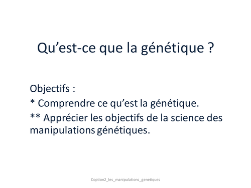 Coption2_les_manipulations_genetiques | Teaching Resources