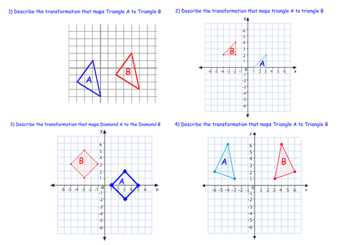 Recognizing Transformations Grade C Level 7 | Teaching Resources