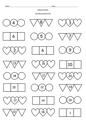 One More, One Less | Teaching Resources