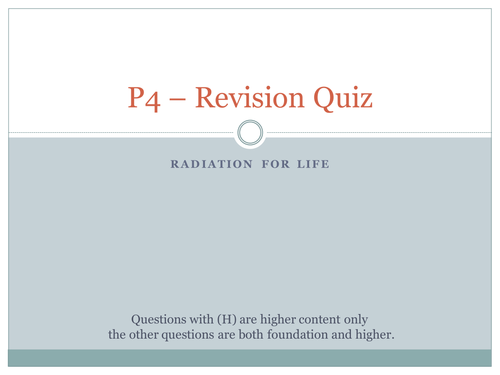 OCR Physics B Revision for P4 | Teaching Resources