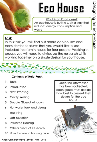 Designing an Eco-Home | Teaching Resources
