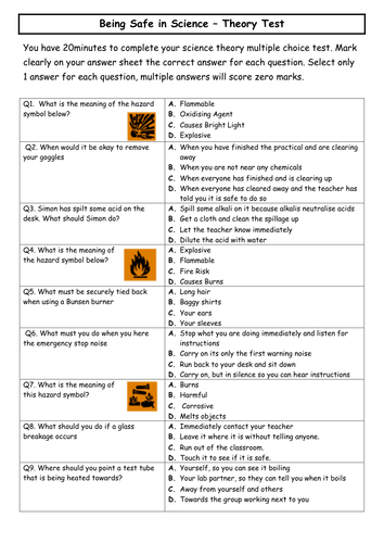 Science License - Safety | Teaching Resources