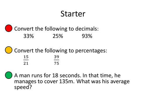 Percentage calculations | Teaching Resources