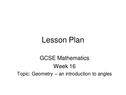 GCSE lesson plans in PowerPoint - Set 1 | Teaching Resources