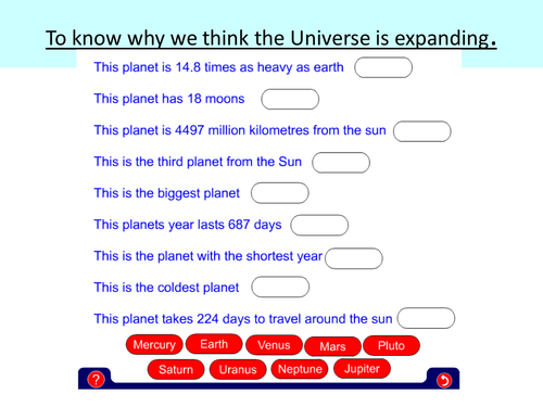 The expanding universe | Teaching Resources