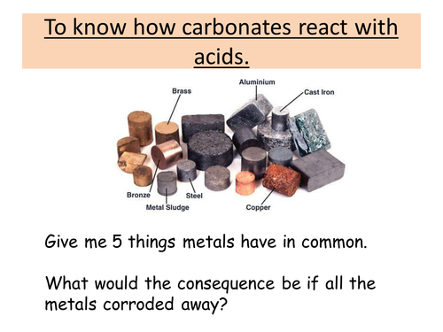 Metal carbonates and Acid AFL lesson by bidd1980 - Teaching Resources - TES