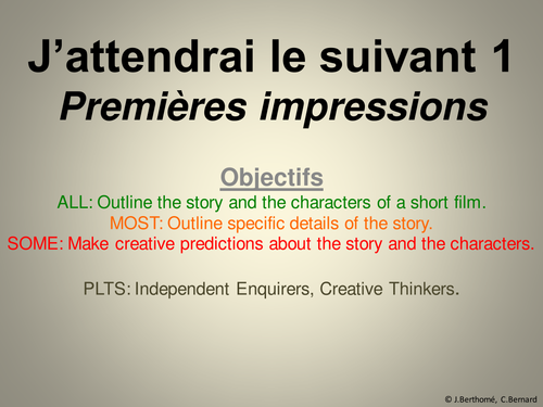 French short film study for KS4 (Y10) | Teaching Resources