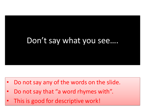 Picture Starter - Say What you see by theblinggirl - Teaching Resources ...