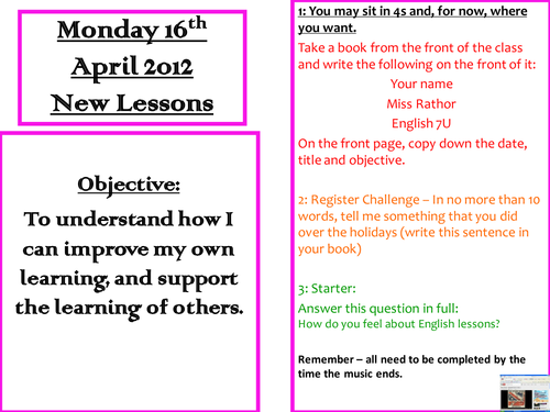 Intro New Class Full Lesson Using ClassDojo | Teaching Resources