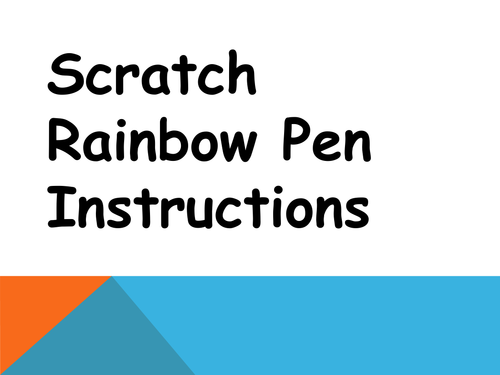 Scratch lesson using pen up pen down by - UK Teaching Resources - TES