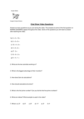 GCSE Bidmas/Bodmas - Notes and Worked Examples by alutwyche - Teaching ...