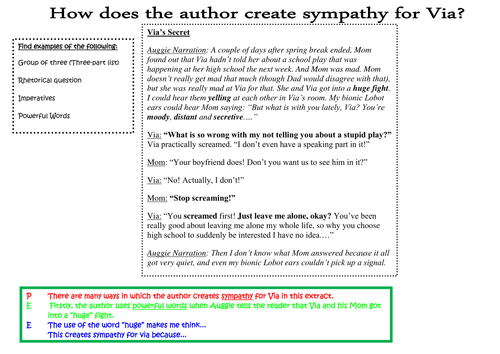 Wonder RJ Palacio Assessment & Independent study | Teaching Resources