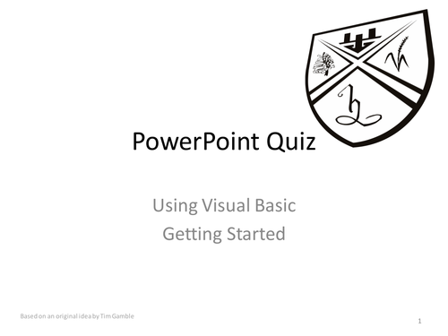 Creating A Quiz Using Powerpoint And Vba Teaching Resources 3675