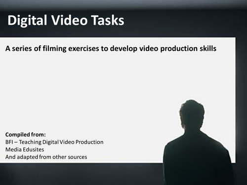 Digital Video Production - film-making activities | Teaching Resources