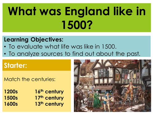 Life in 1500 | Teaching Resources