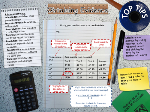 Obtaining evidence mat | Teaching Resources