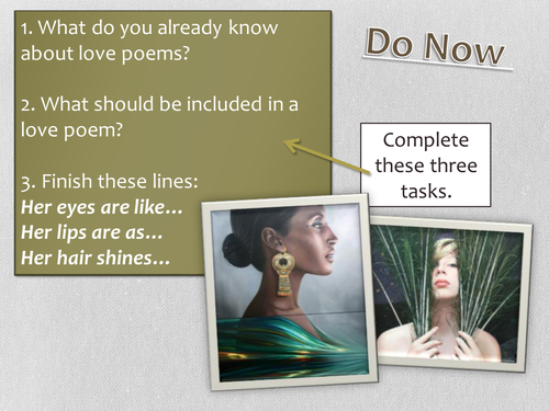 Year 7: Poetry SoW - Lesson 9 | Teaching Resources