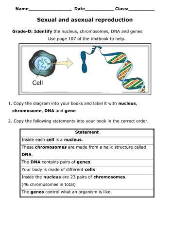 AQA-B1-6-Variation, reproduction & new technology | Teaching Resources