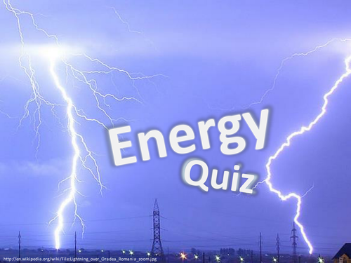 Energy Transfer and Electricity generation quiz | Teaching Resources