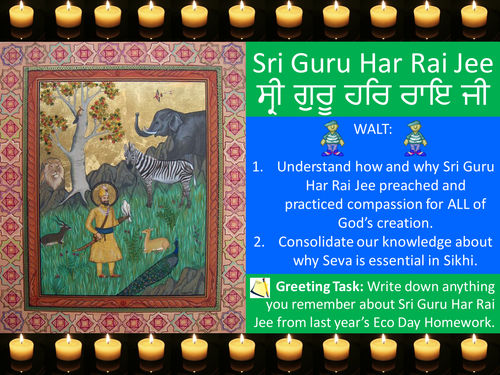 Sri Guru Har Rai Jee Lesson | Teaching Resources