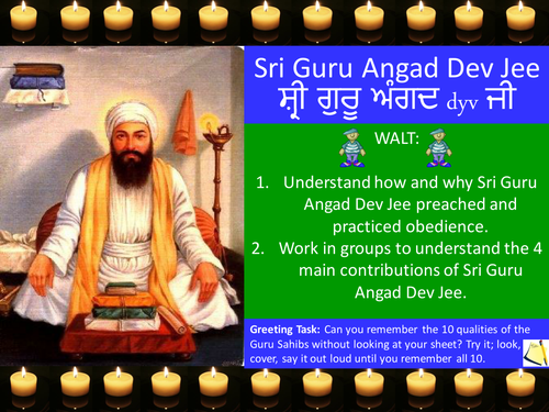 Sri Guru Angad Dev Jee Lesson | Teaching Resources