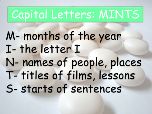 Capital Letters- MINTS by musharipple21 - Teaching Resources - TES